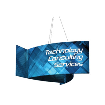 Three-Sided Pinwheel Shaped Hanging Banner Displays – expogoods.com