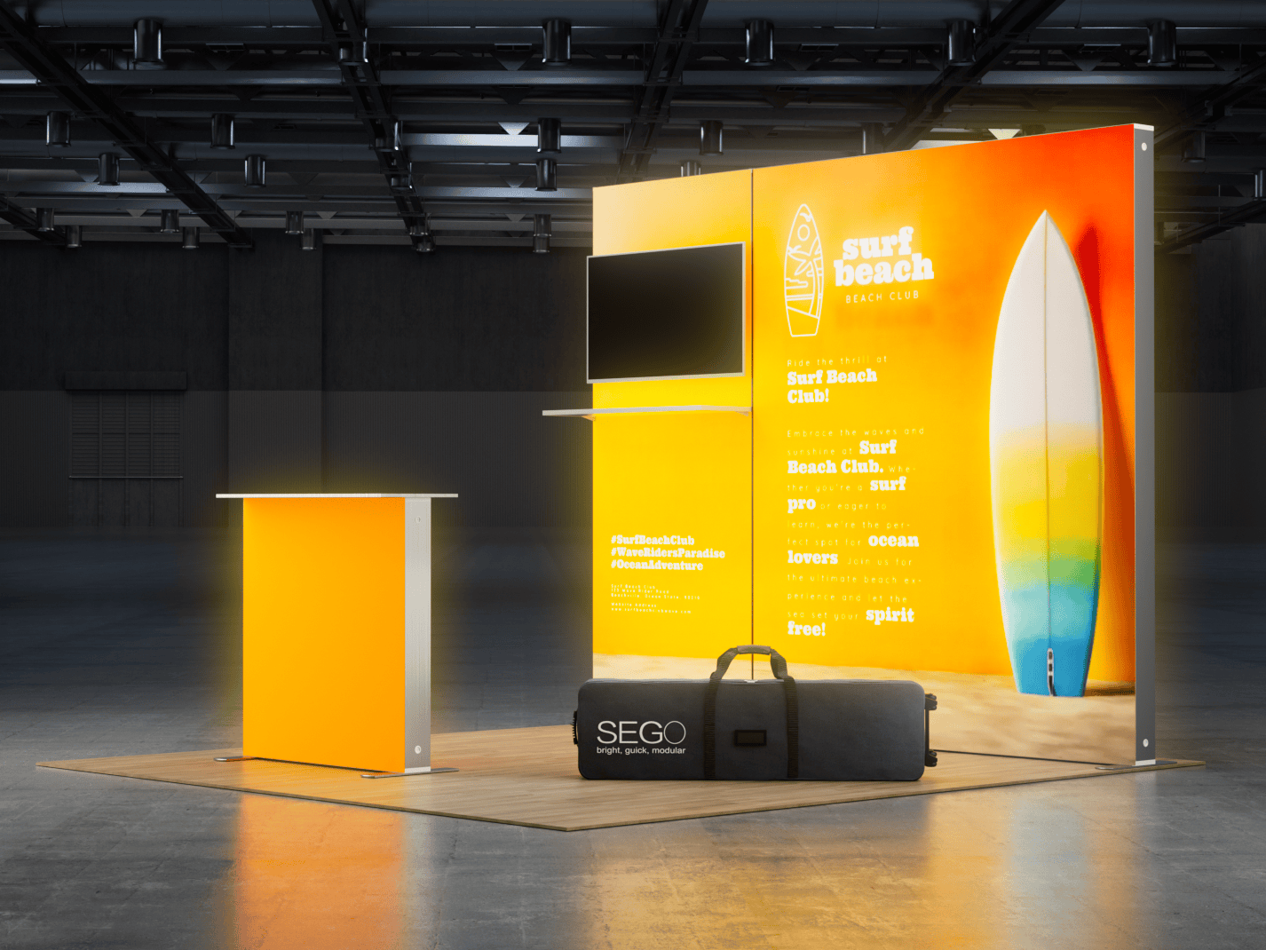 Sego8 10ft x 10ft Configuration M | Double-Sided Lightbox – expogoods.com