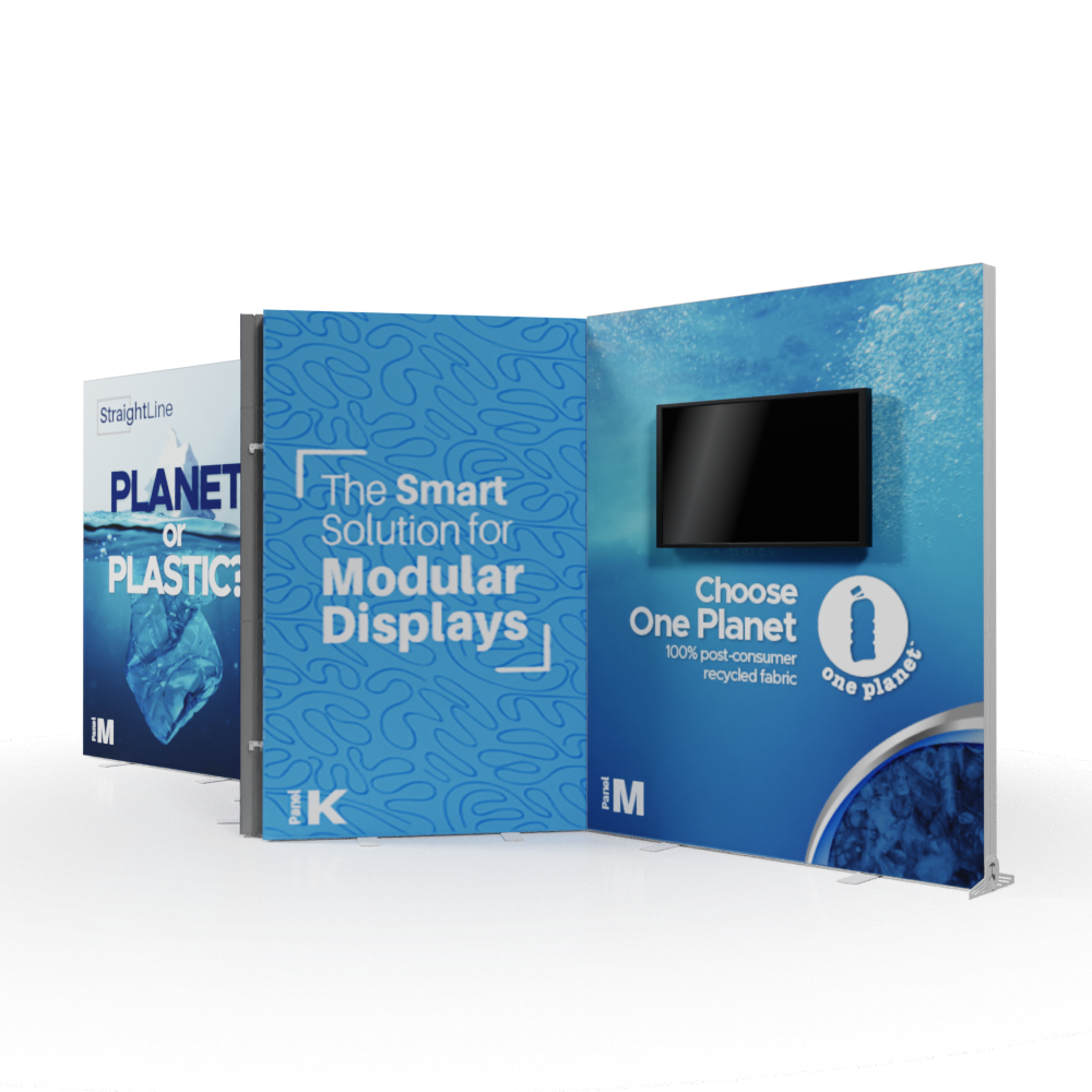 20ft x 8ft StraightLine SEG Wall Kit MKKM – expogoods.com