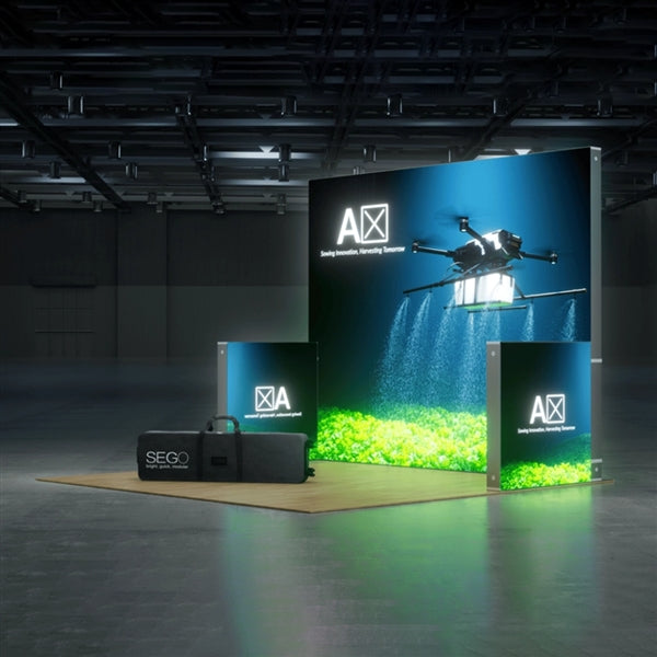 Sego8 10ft x 10ft Configuration E | Double-Sided Lightbox – expogoods.com