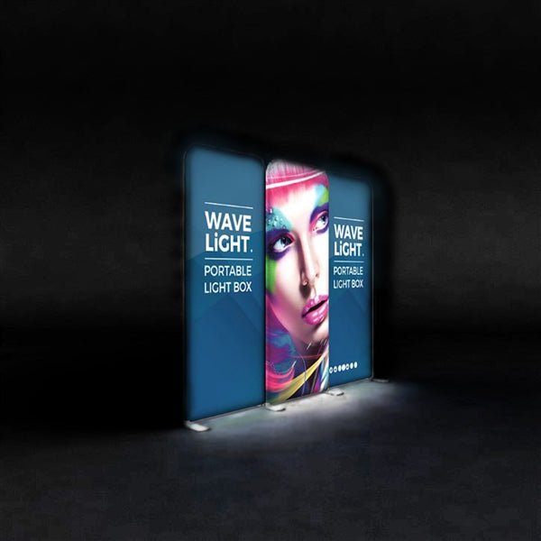9ft x 8ft Illuminated WaveLight Trade Show Display by Makitso ...